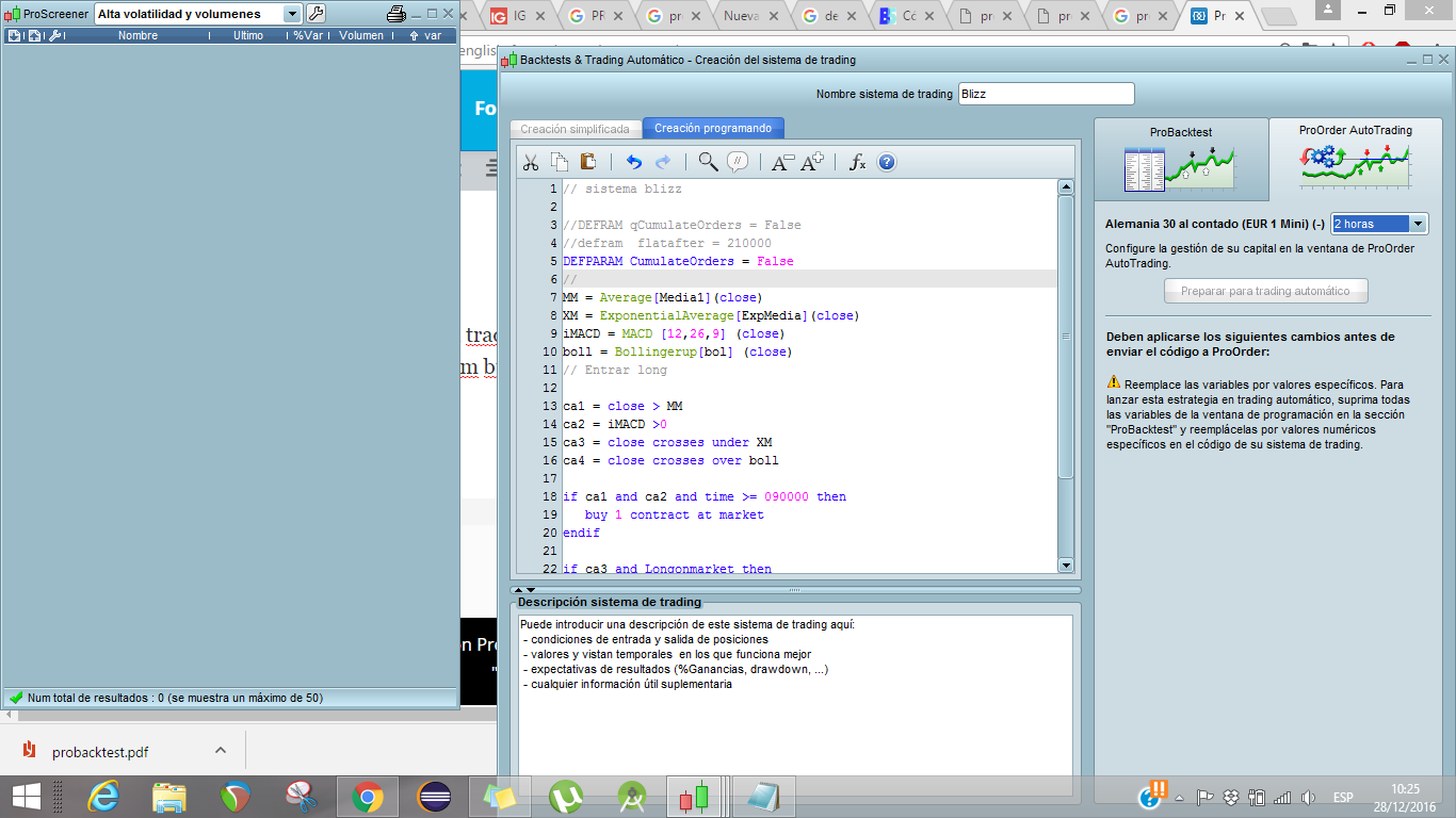 Problem defining variables : Forum ProOrder support - ProRealTime