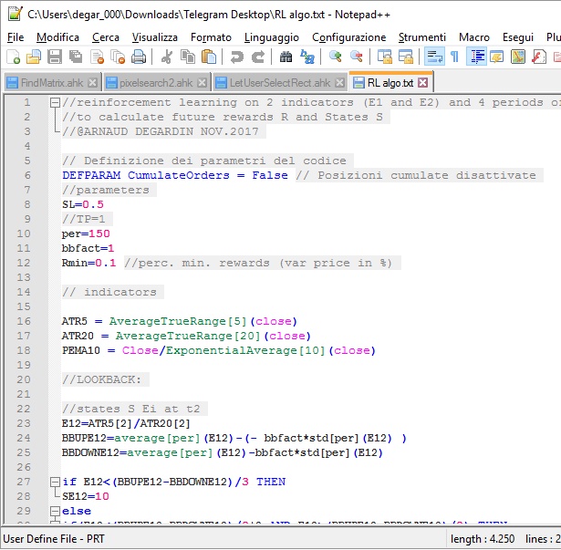 Setup Notepad++ for Prorealcode : Forum ProOrder support - ProRealTime